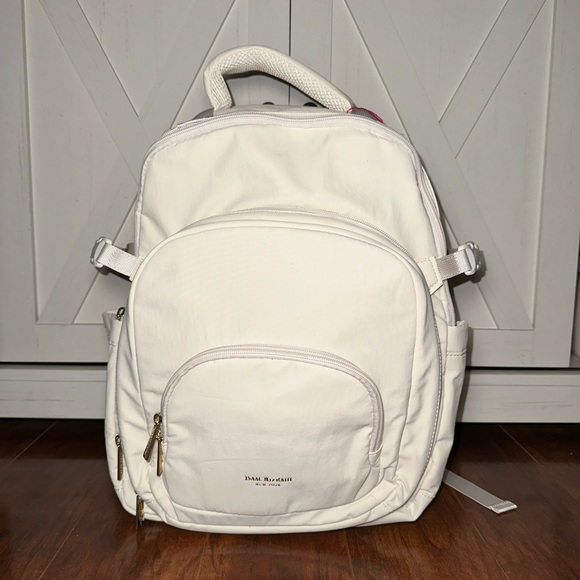Isaac Mizrahi | Bags | Isaac Mizrahi Beige Stanley Backpack | Poshmark